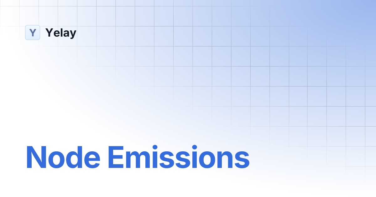 Node Emissions | Yelay